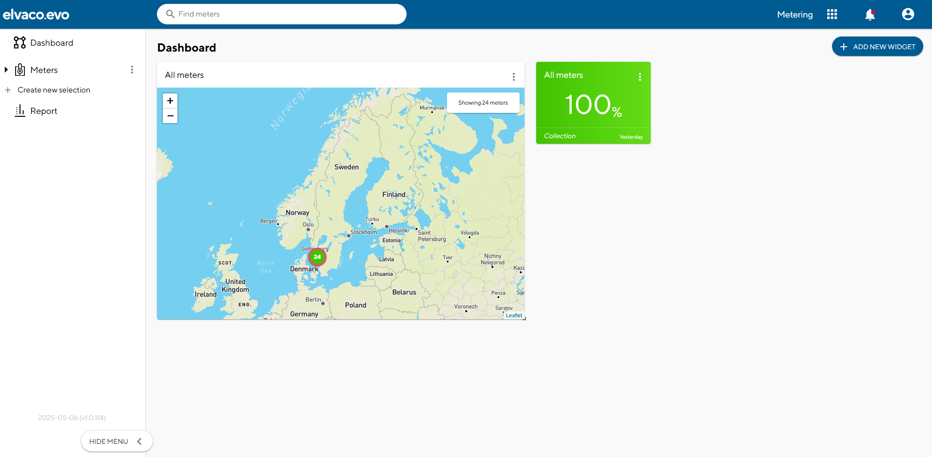EVO Dashboard and widgets – Elvaco